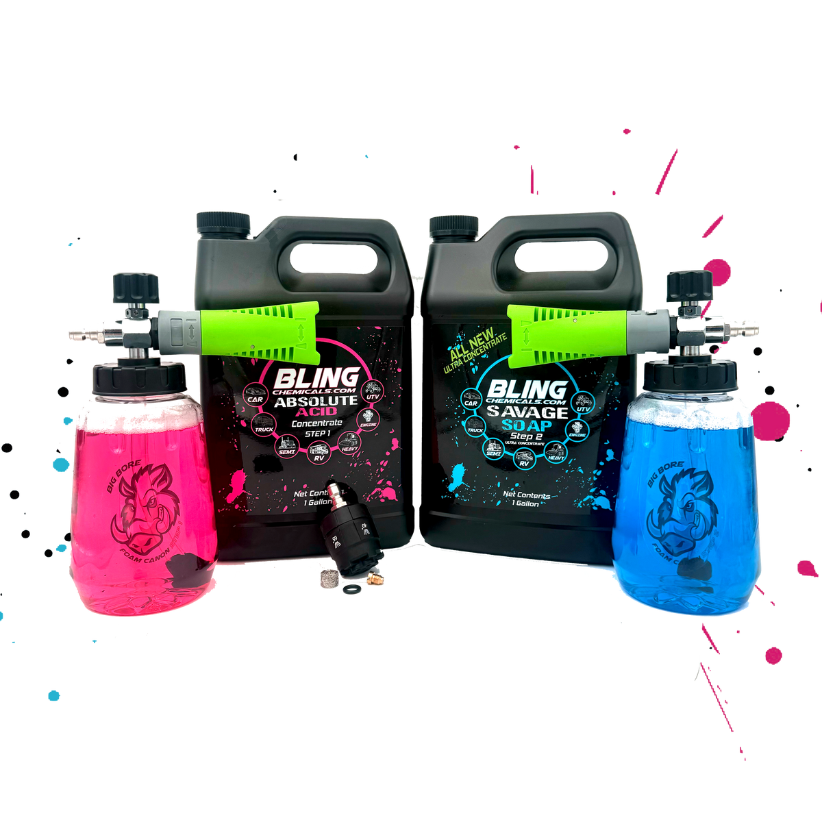 2-Step Touchless Vehicle Wash Kit - Bling Chemicals