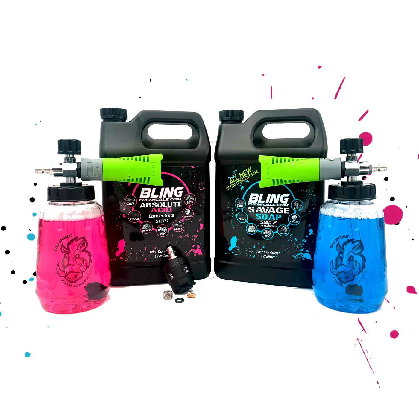 2-Step Touchless Vehicle Wash Kit - Bling Chemicals