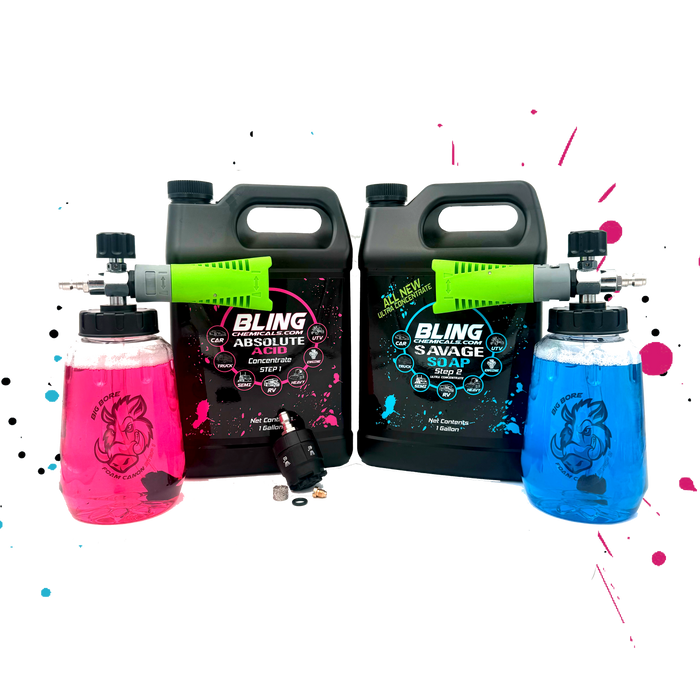 2-Step Touchless Vehicle Wash Kit - Bling Chemicals