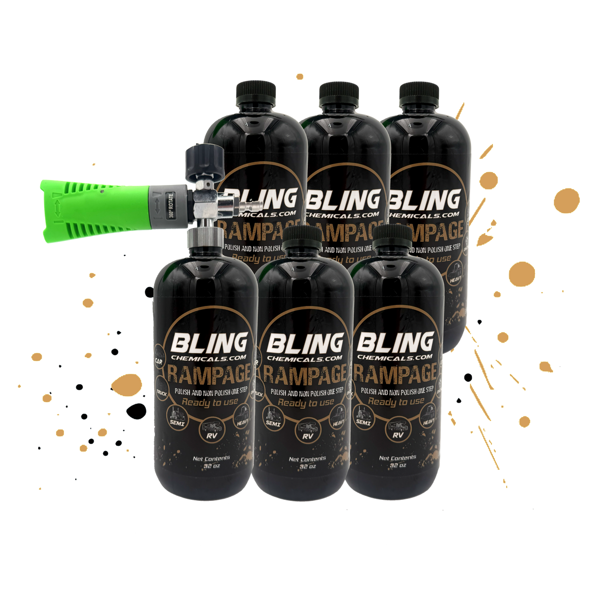 Rampage One-Step Car Wash - Polish Safe | Bling Chemicals