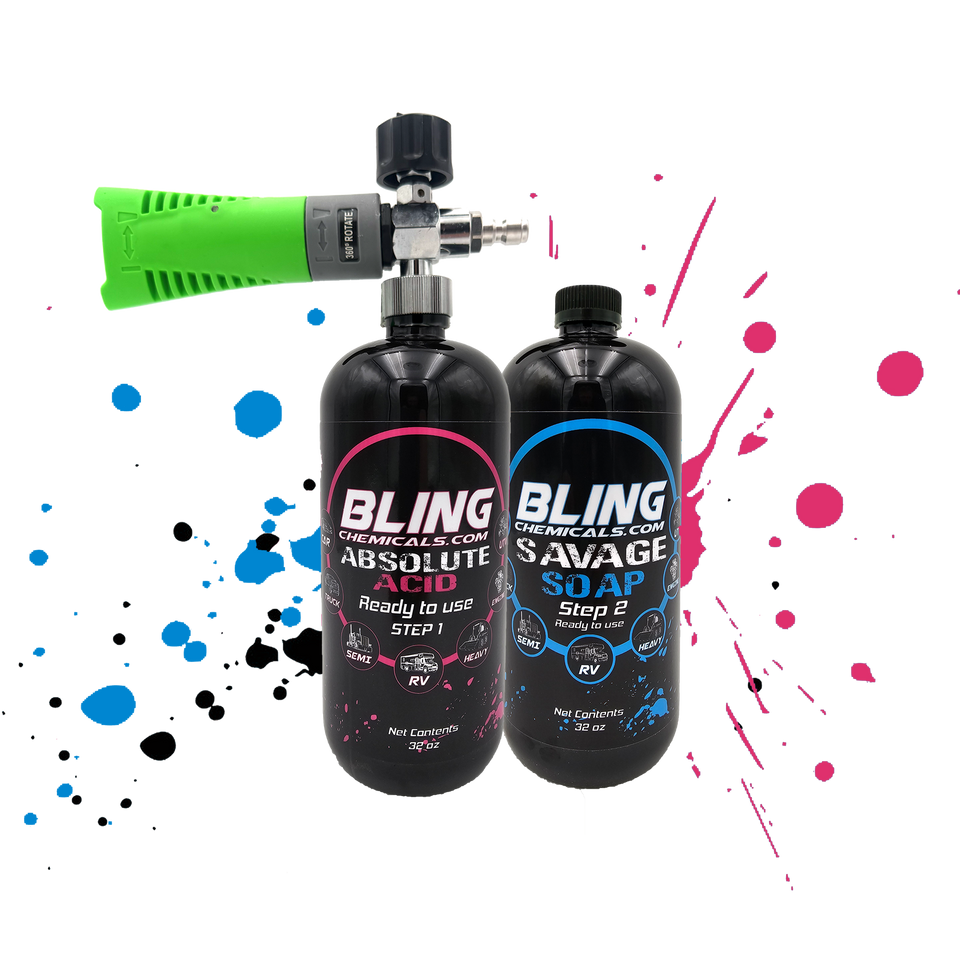 2-Step Touchless Vehicle Wash Kit - Bling Chemicals